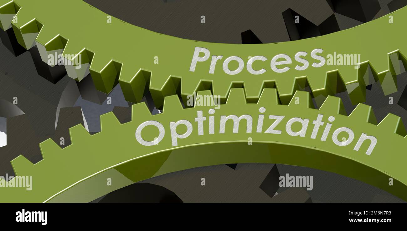 Process gears concept 3d hi-res stock photography and images - Alamy