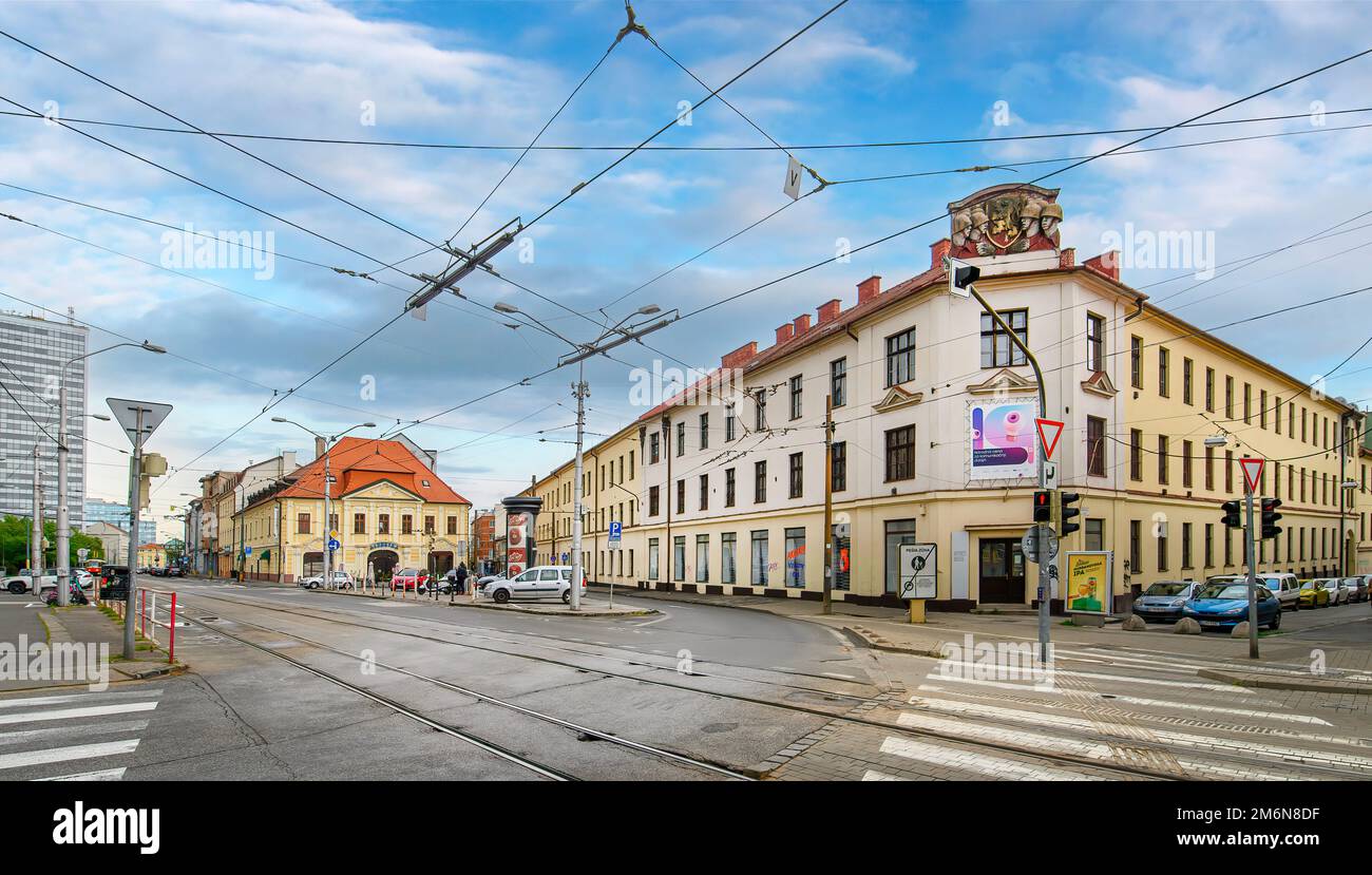 Bratislava, Slovakia. Beautiful old buildings in the old town Stock ...
