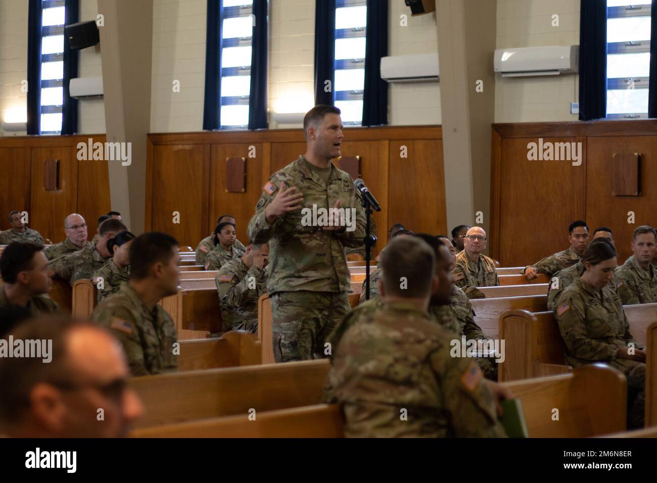 Maj. Peter Stone, a chaplain from 25th Combat Aviation Brigade, 25 ...