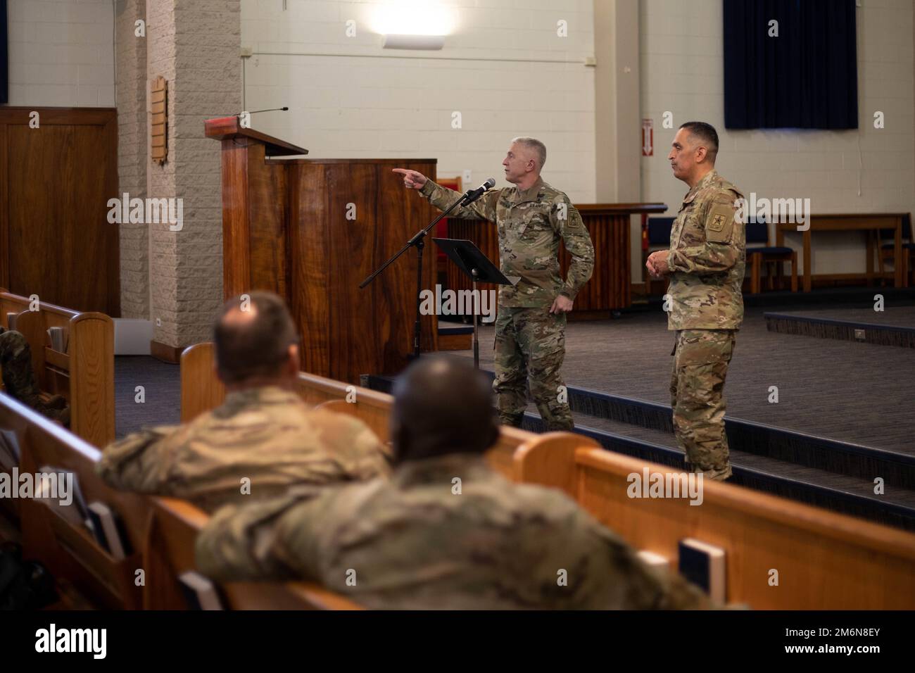 Maj. Gen. Thomas L. Solhjem, U.S. Army chief of chaplains, and Sgt. Maj ...