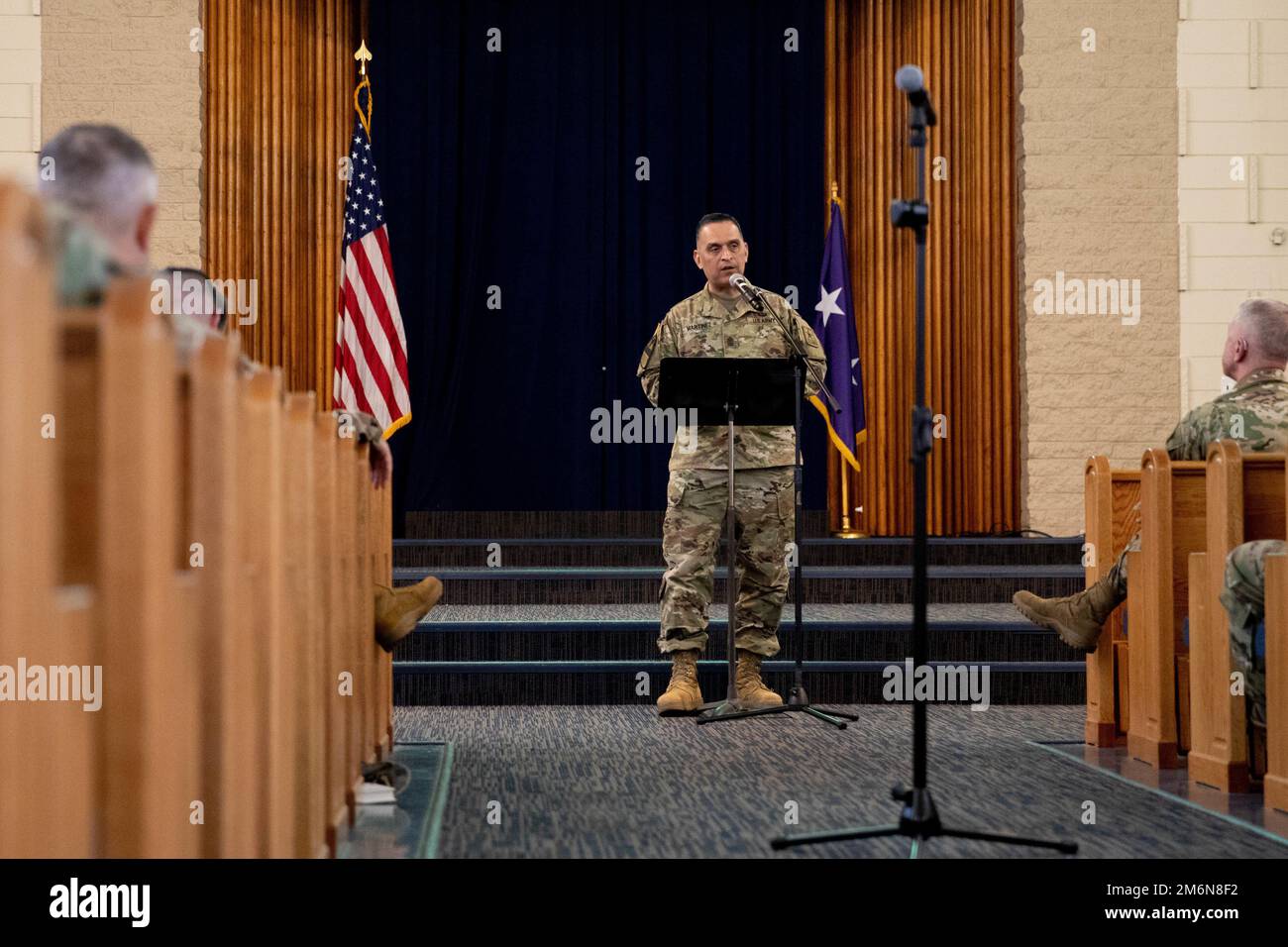 Sgt. Maj. Ralph Martinez, U.S. Army Chaplain Corps regimental sergeant ...