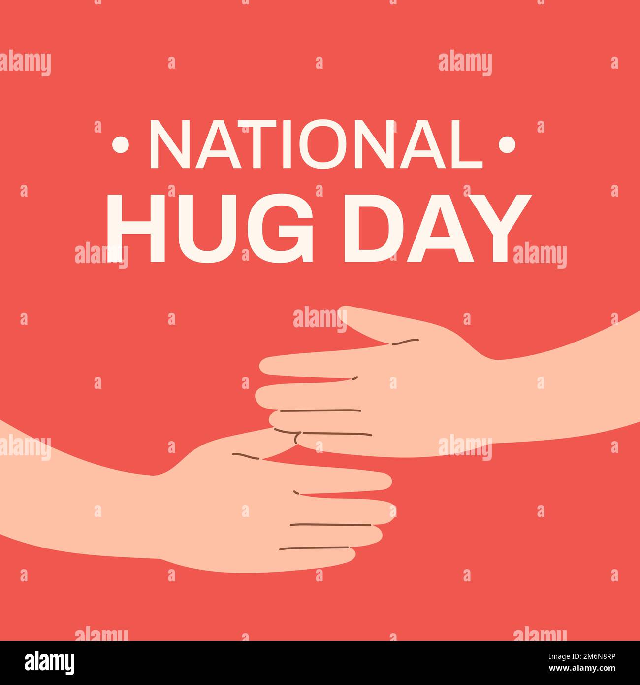 National Hug Day Vector Illustration. Suitable for greeting card poster ...
