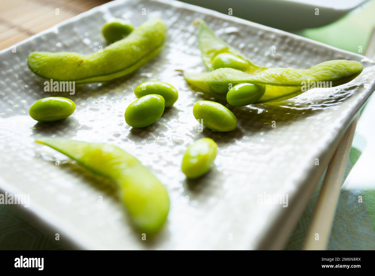Immature green soybean pod hi-res stock photography and images - Alamy