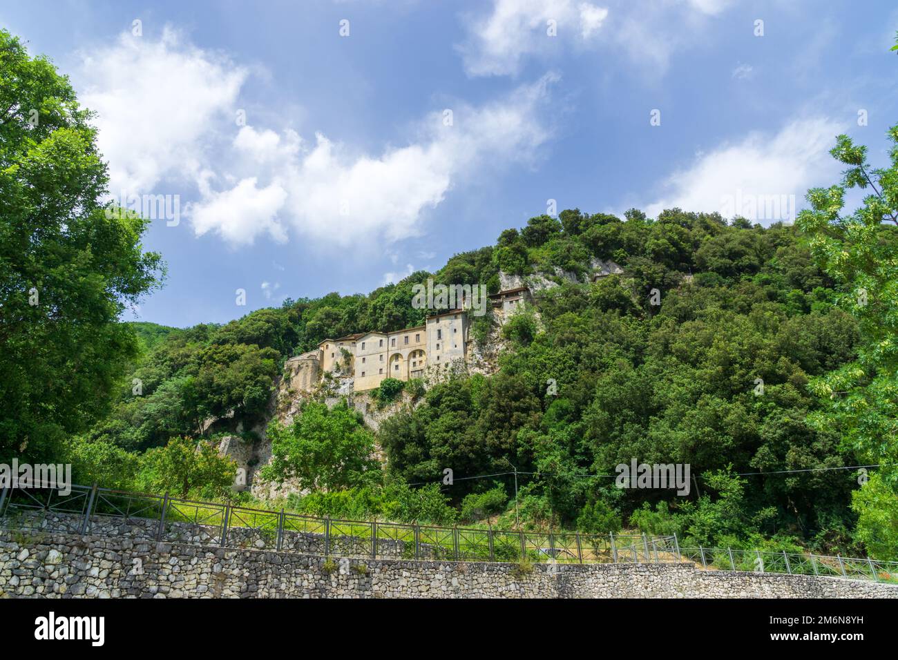 Santuario di Greccio, Italy, erected by St. Francis. In this monastery ...