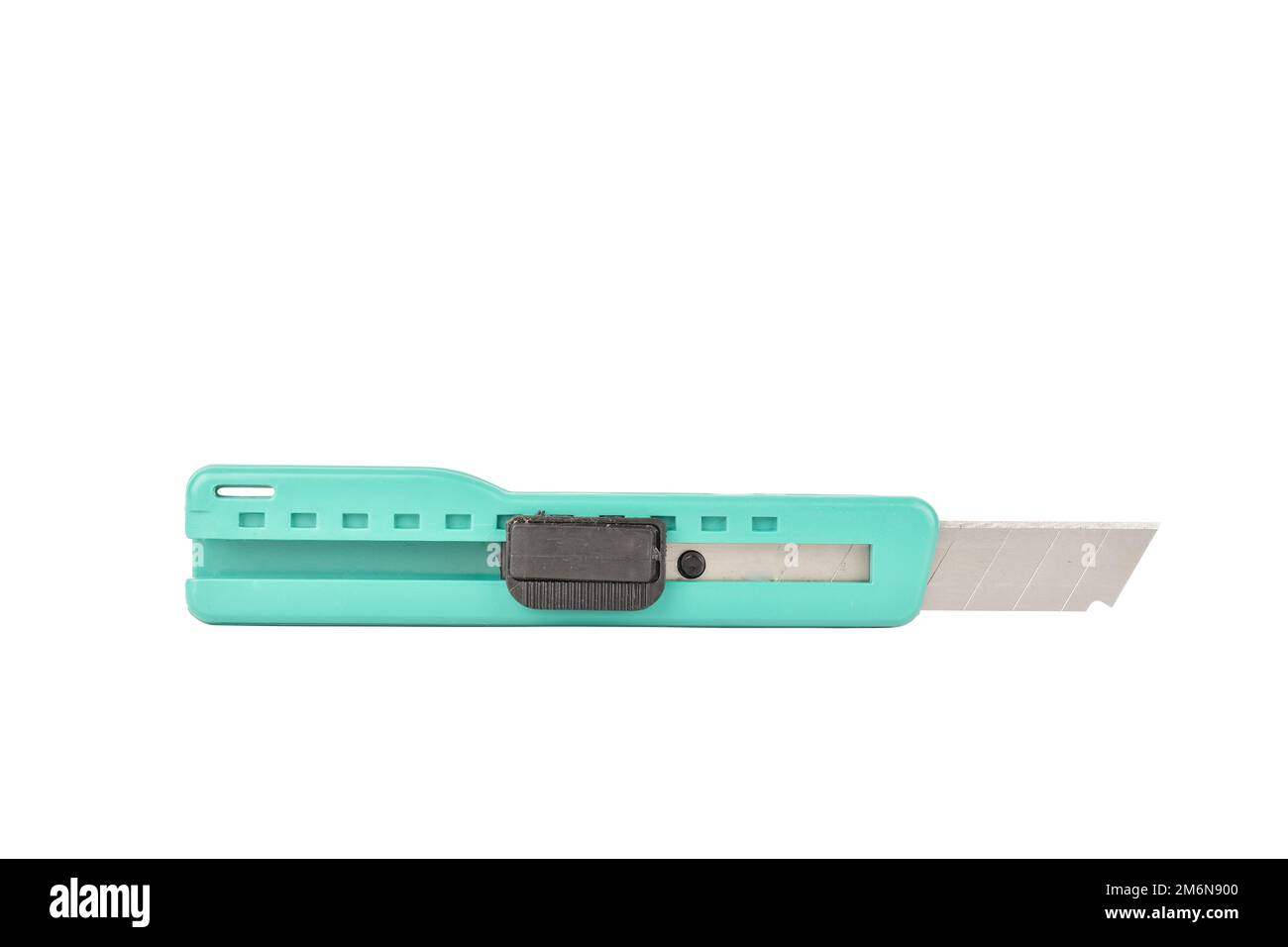 Plastic paper cutter isolated on white background with clipping path ...