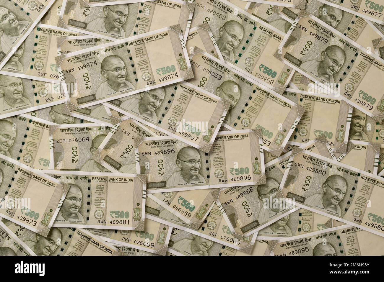 Top view of indian currency 500 rupees note Stock Photo - Alamy