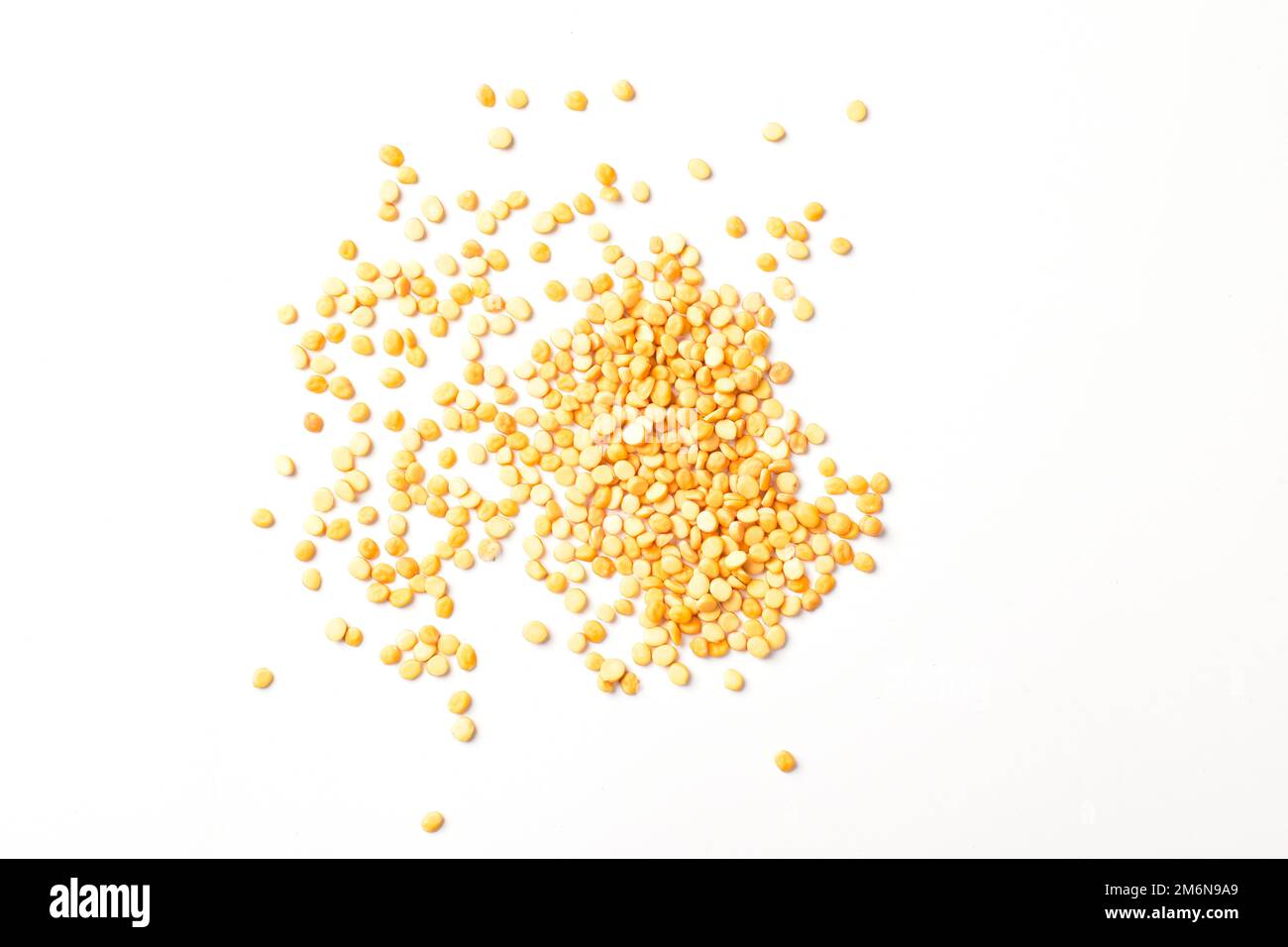 Raw chana pulses scattered on white background Stock Photo - Alamy