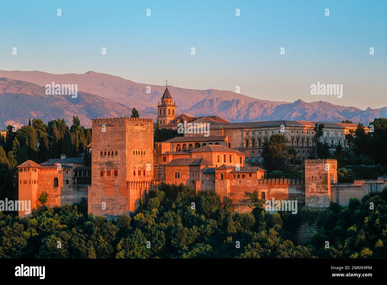 Alhambra sunset granada sunset hi-res stock photography and images - Alamy