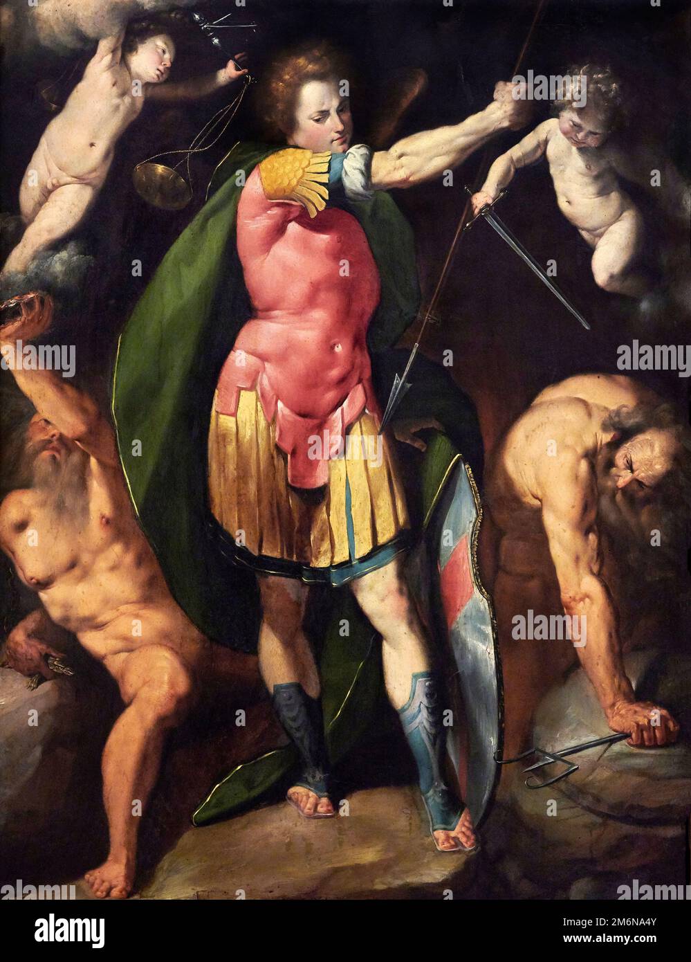 San Michele Arcangelo - olio su tavola - Giovanni Battista Crespi detto ...