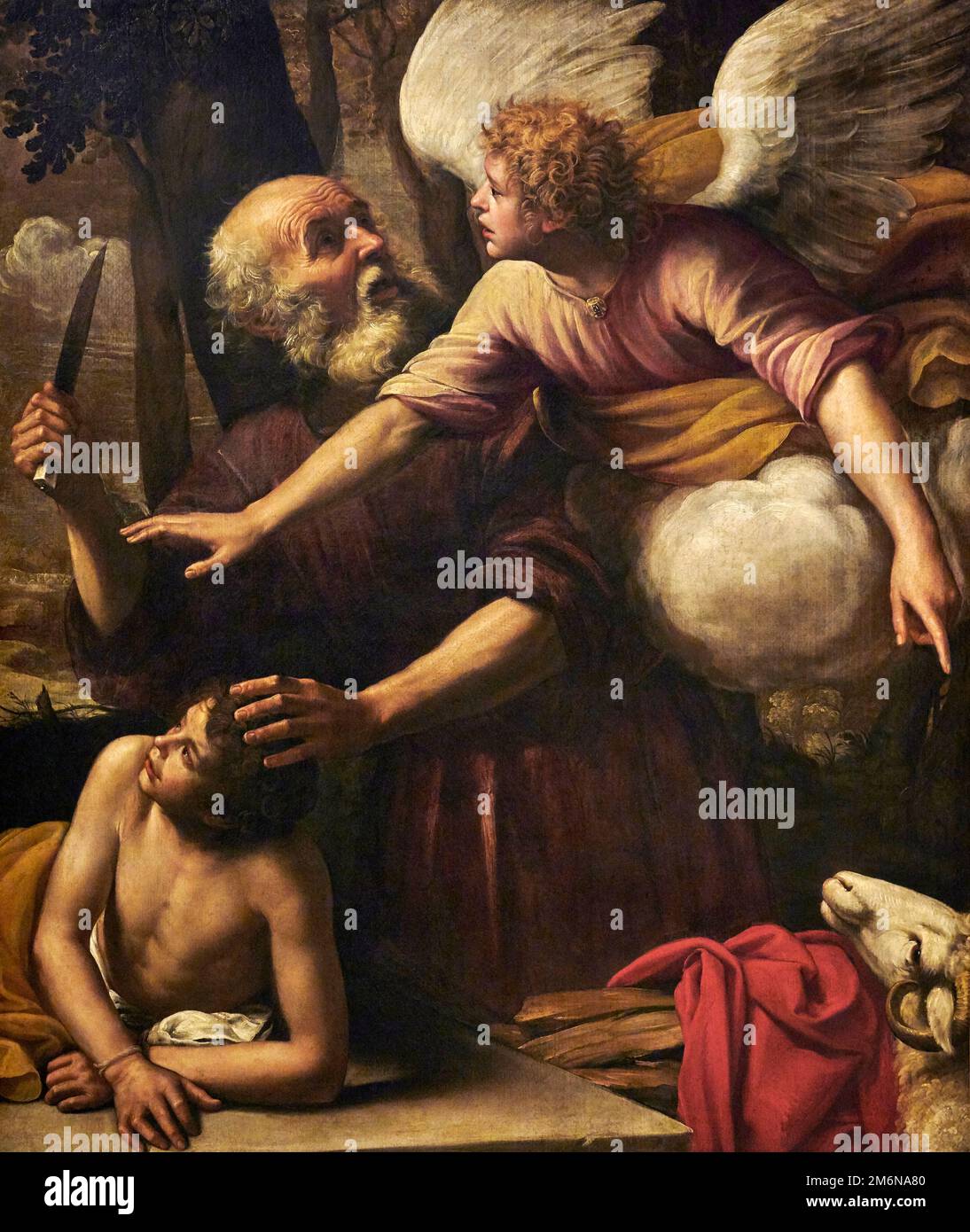 Sacrificio di Isacco - olio su tela - Giuseppe Vermiglio - 1621 ...
