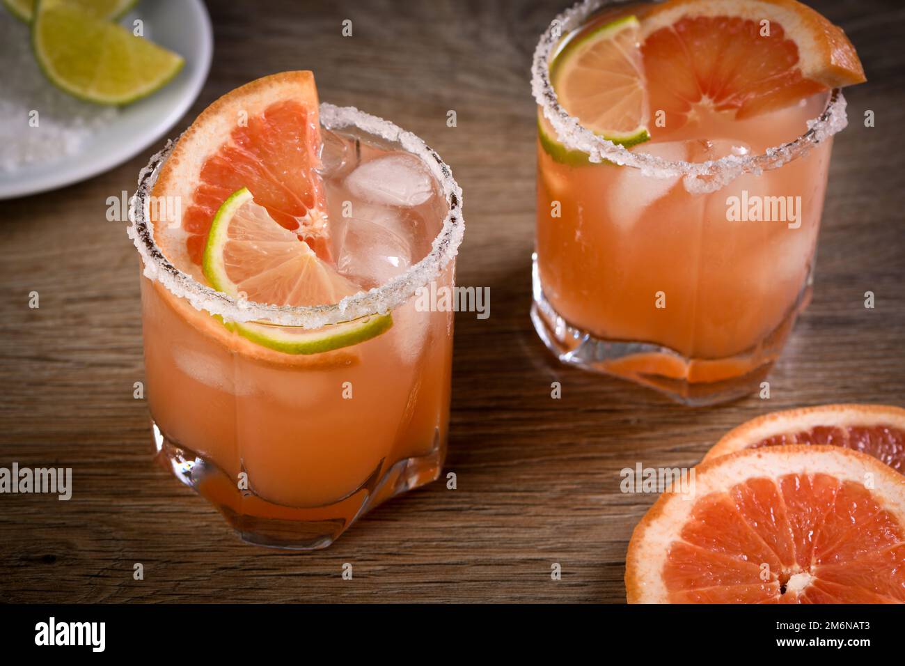 Cocktail pink Paloma Stock Photo - Alamy