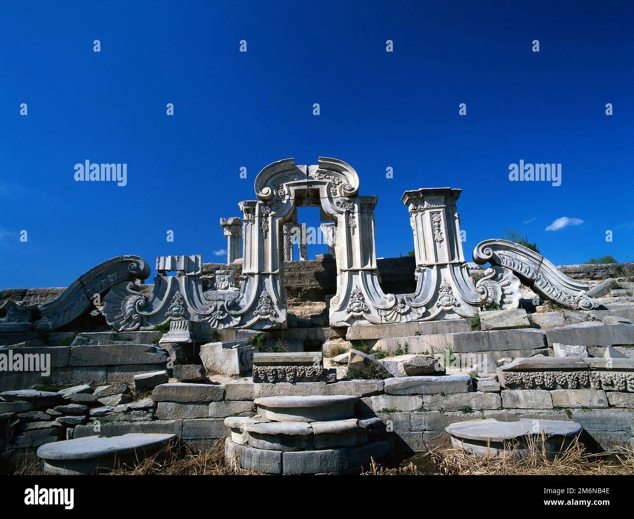 The landmarks of Old Summer Palace (Yuanmingyuan) in Haidian District ...