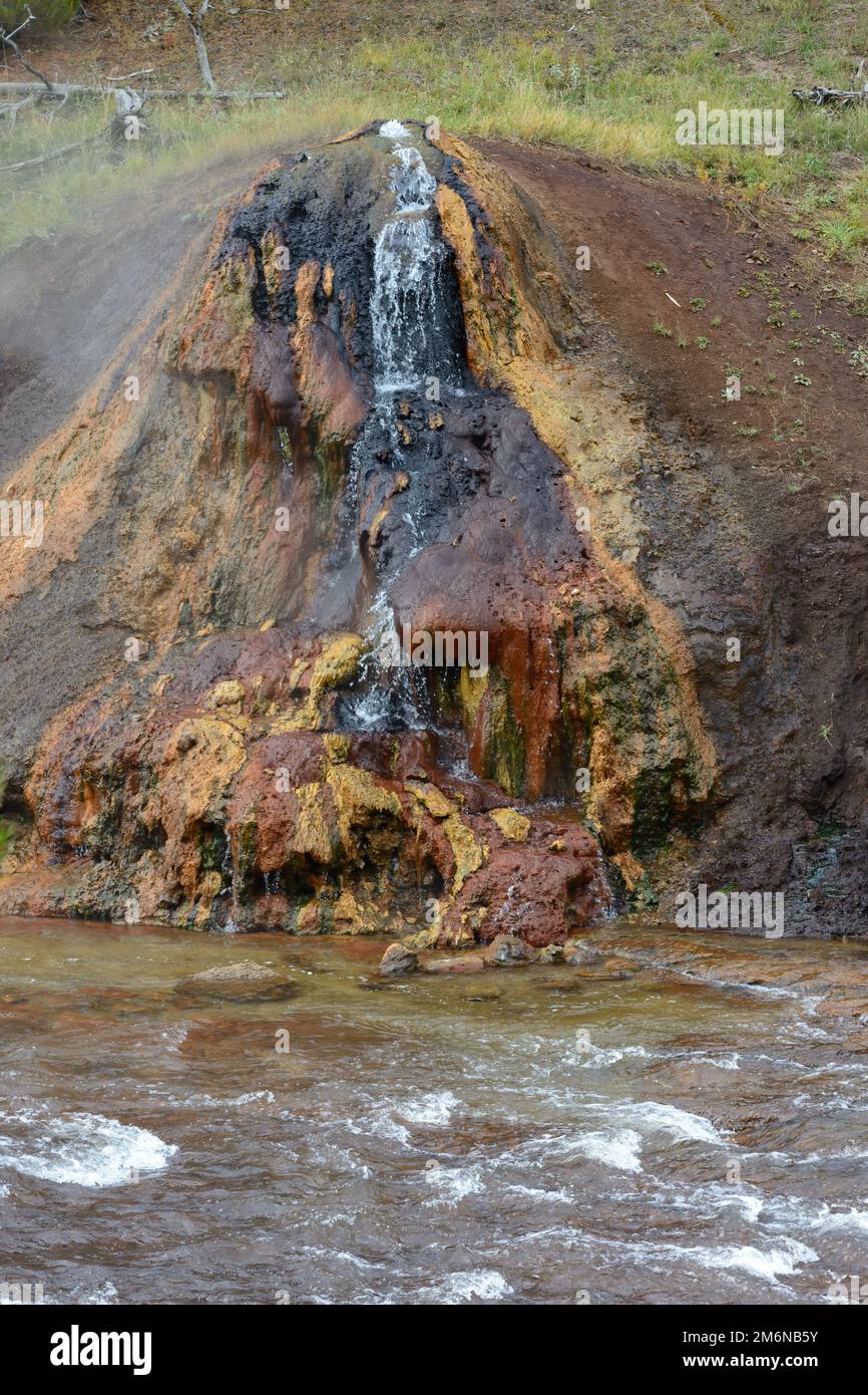 Yellowstone mud pot hi-res stock photography and images - Alamy