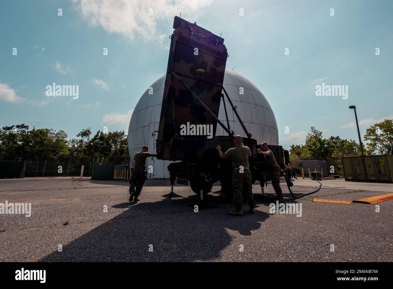 Marines with Marine Air Control Squadron 24 (MACS-24), 4th Marine ...