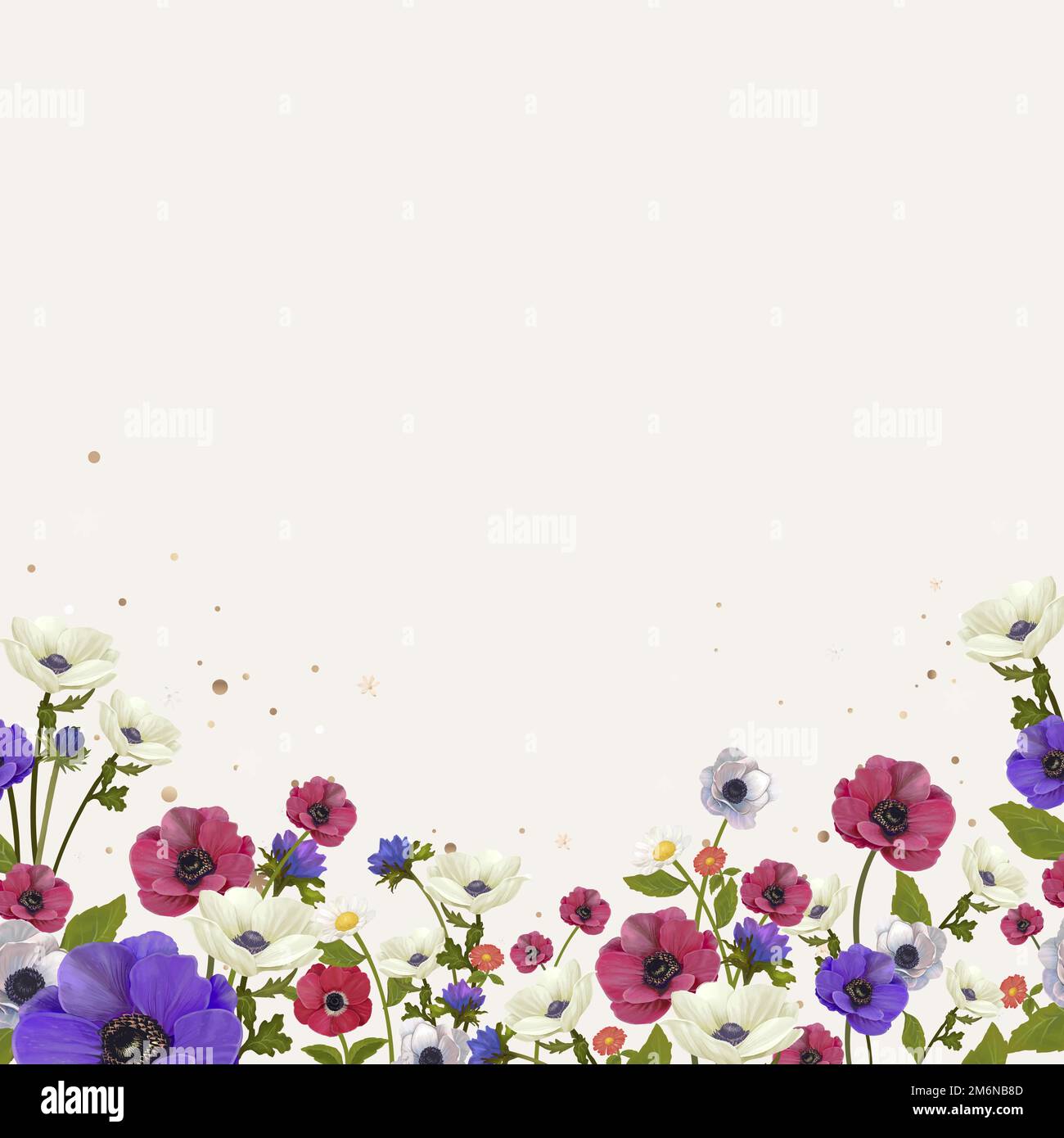 Beautiful floral border design vector Stock Vector Image & Art - Alamy