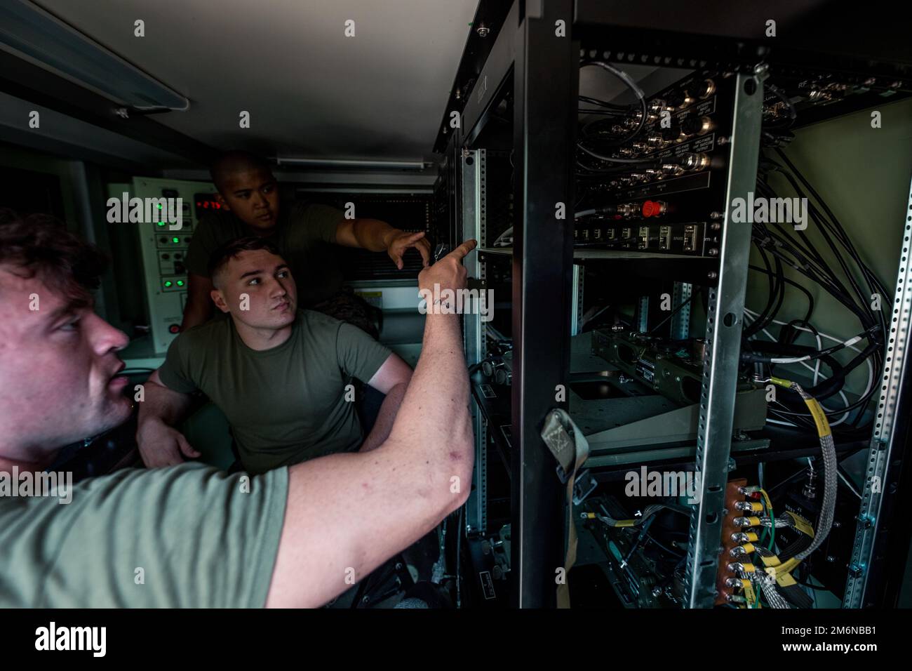 Marines with Marine Air Control Squadron 24 (MACS-24), 4th Marine ...