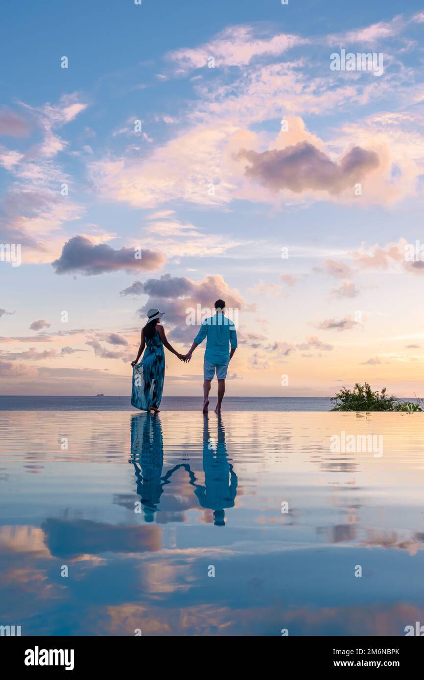 Infinity pool happiness hi-res stock photography and images - Alamy
