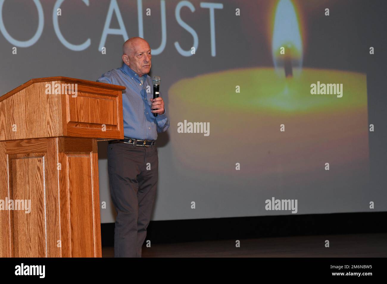 Joseph Rotstein, Jewish Federation of Charleston member, gave a ...