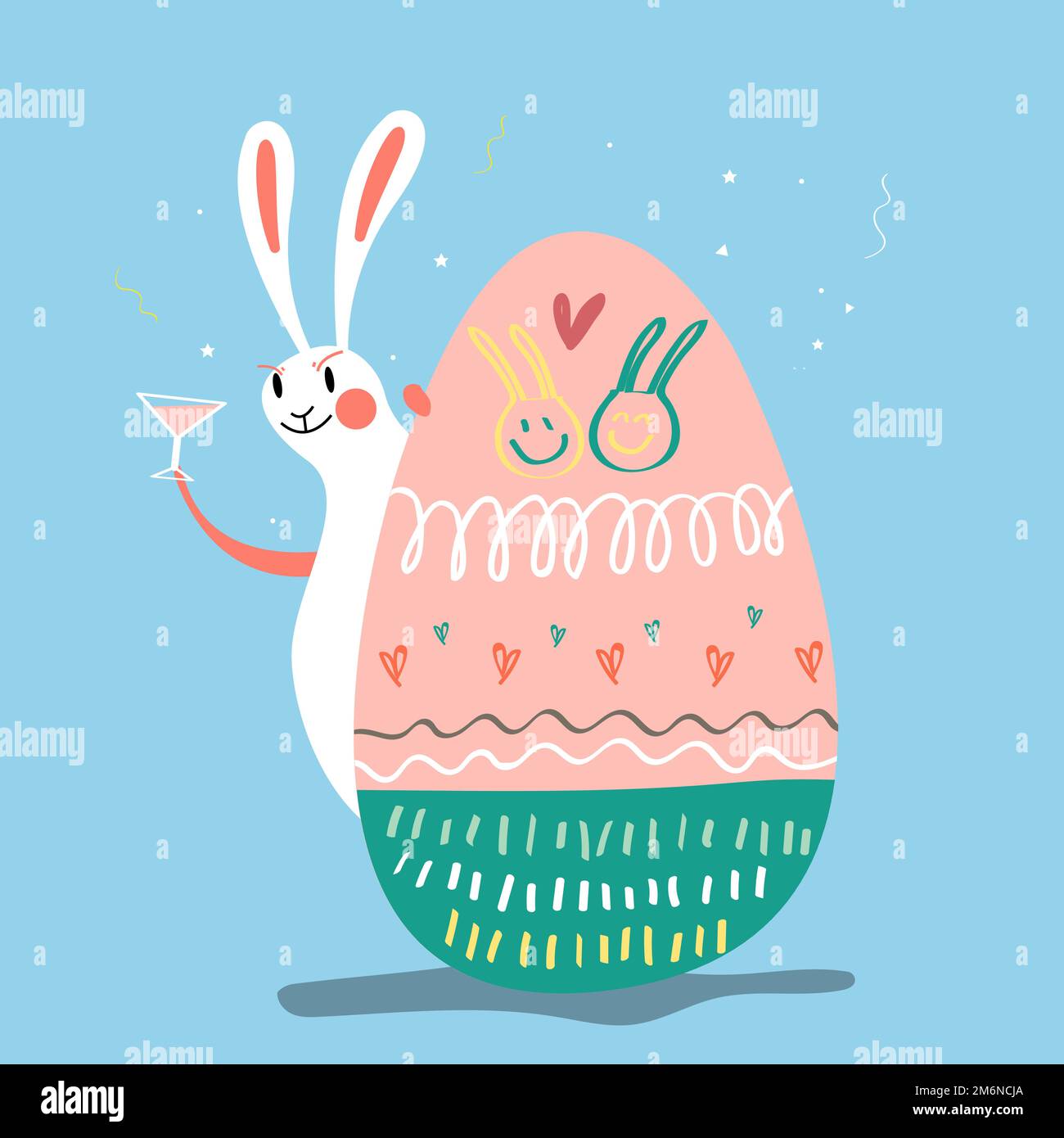 Easter celebration card vector Stock Vector Image & Art - Alamy