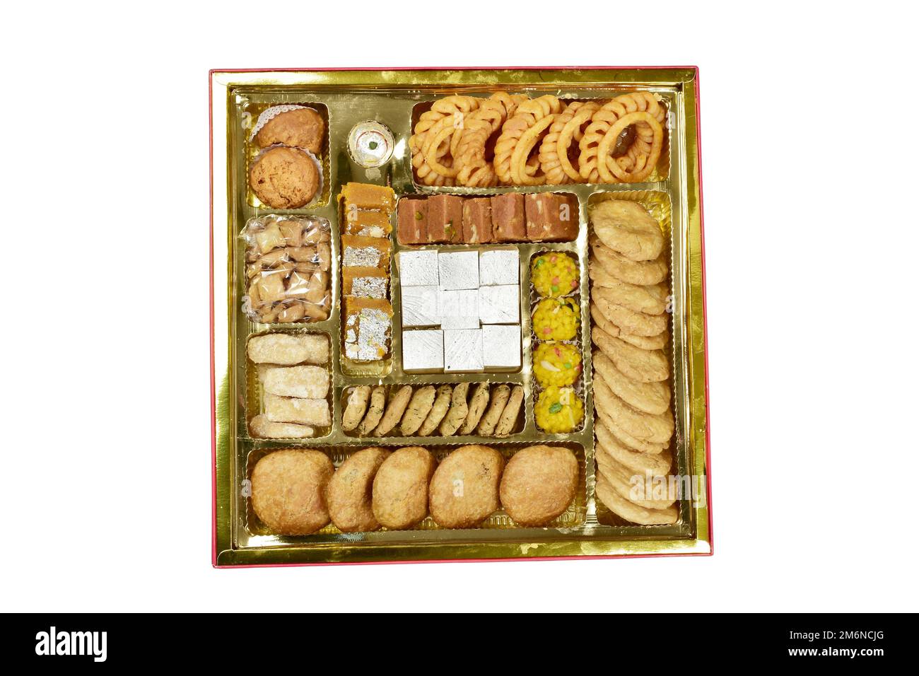 Bhaji box indian sweet box isolated on white bakground with clipping ...