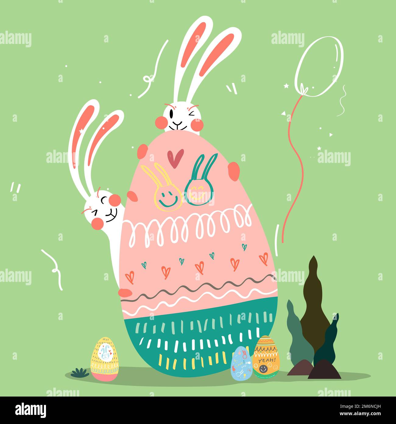 Easter celebration card vector Stock Vector Image & Art - Alamy