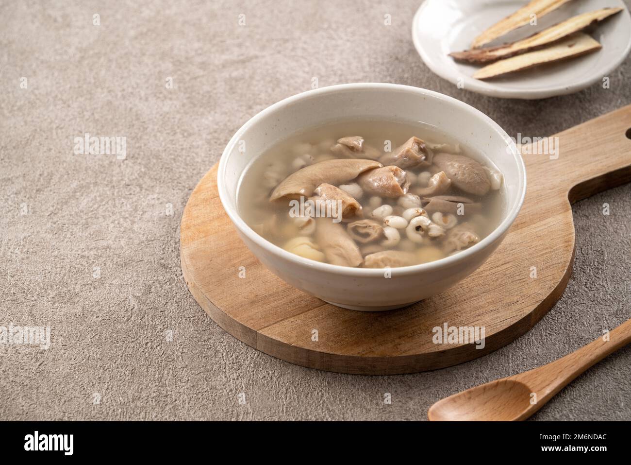 Four Tonics Soup. Delicious homemade Taiwanese traditional Chinese herb ...