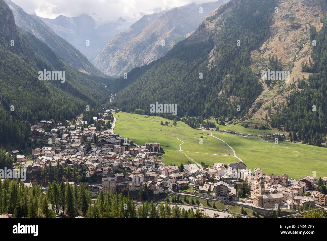Unique famous green meadows of Sant Orso are symbolic representation of ...