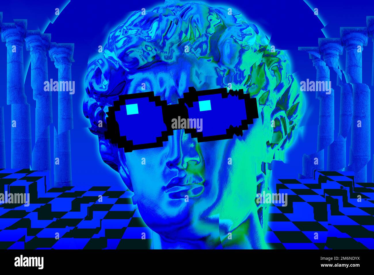 Vaporwave statue hi-res stock photography and images - Alamy