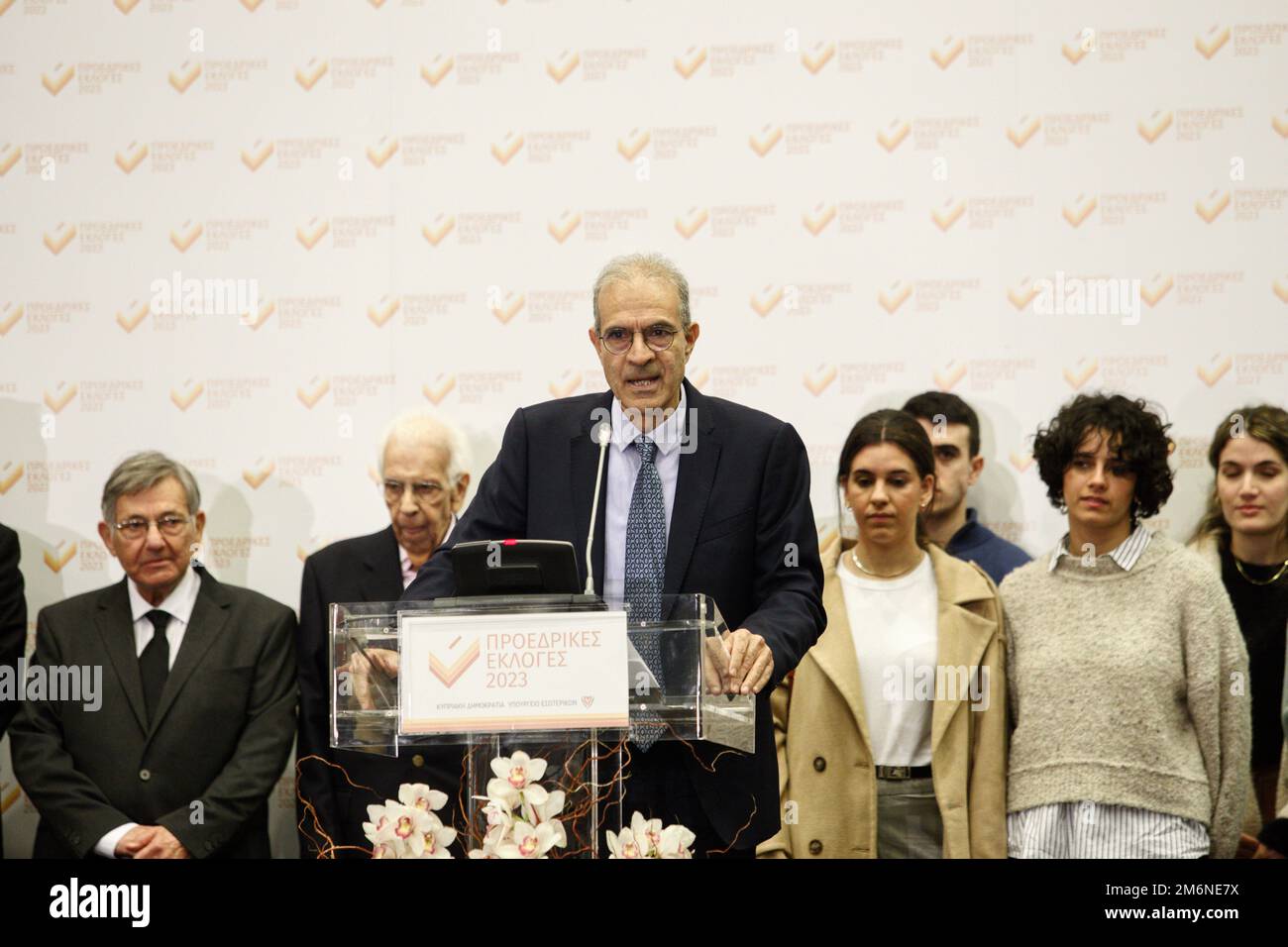 Giorgos Kolokasidis talks to the press during his nomination for the ...