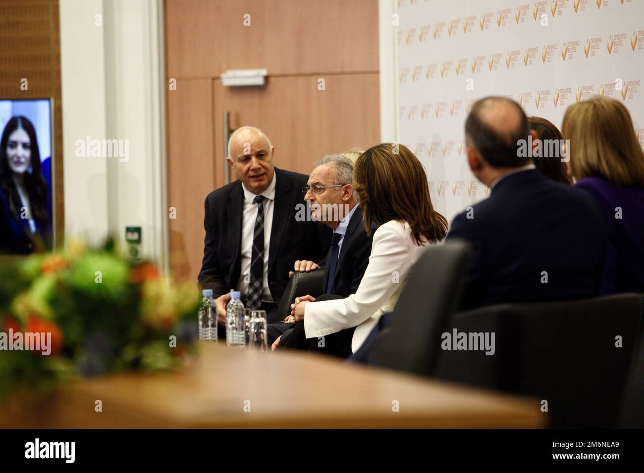 Averof Neofyrou is seen during his nomination for the Cyprus ...