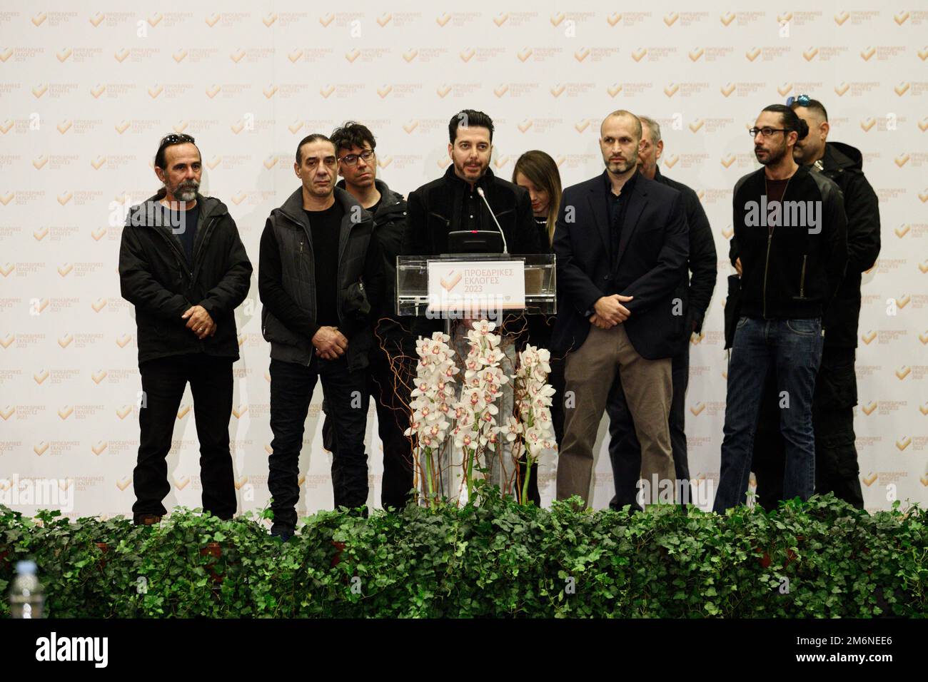 Alexios Savvides talks to the press during his nomination for the ...