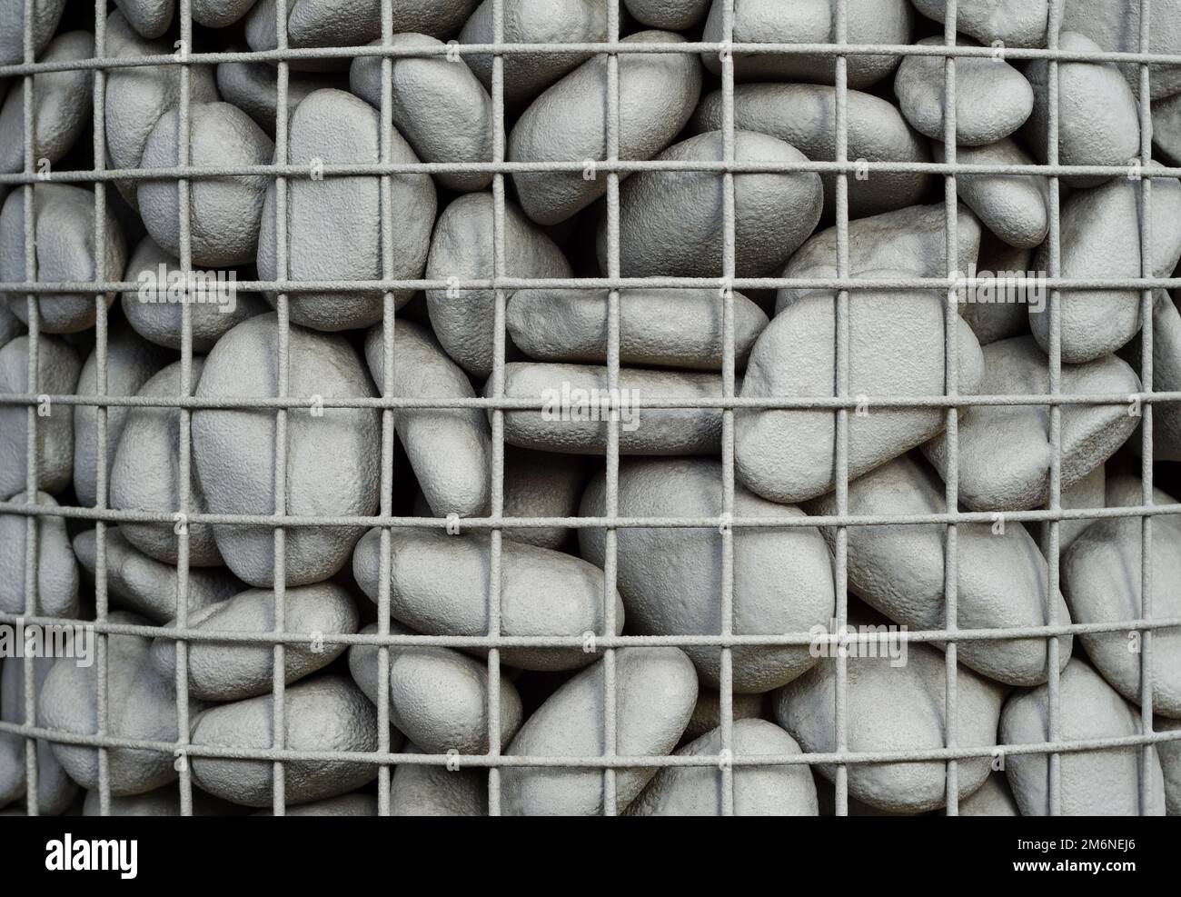Texture background stones under the metal grid. Natural pattern 2 Stock ...