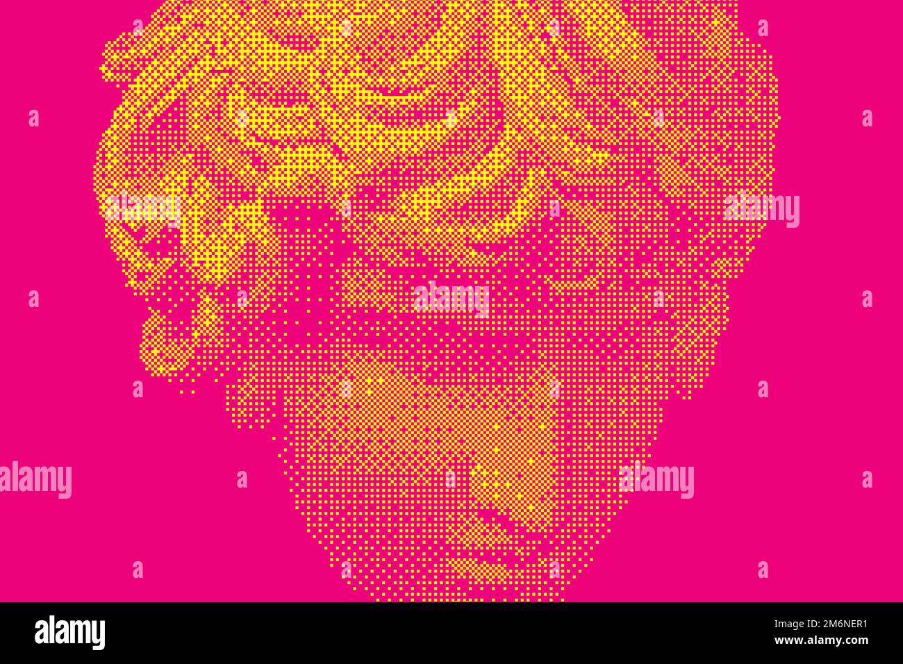 Modern creative colored graphic sculpture with light background ...