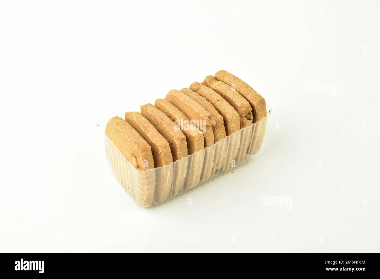 Bakery biscuit in plastic pack isolated on white background Stock Photo ...