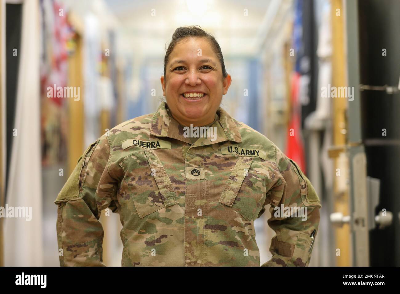 U.S. Army Staff Sgt. Margarita Guerra with 90th Aviation Support ...