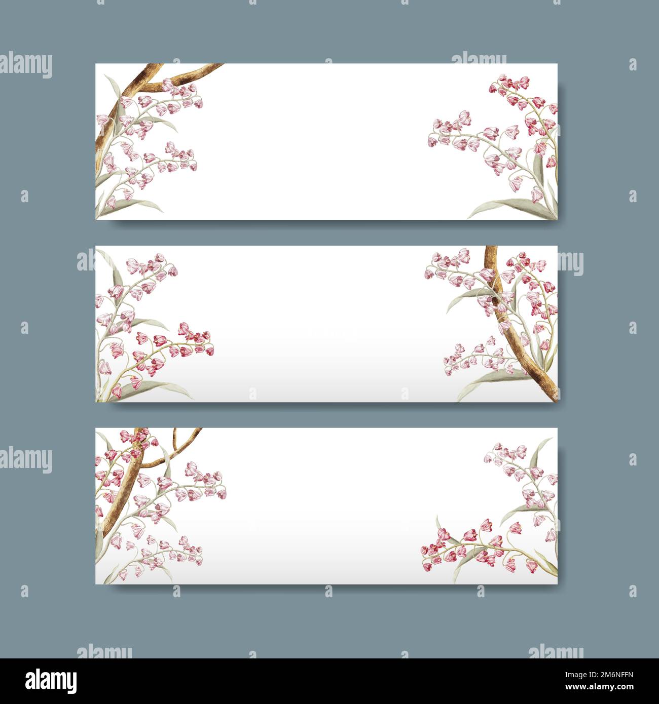 Vintage floral nature concept title label vector Stock Vector Image ...