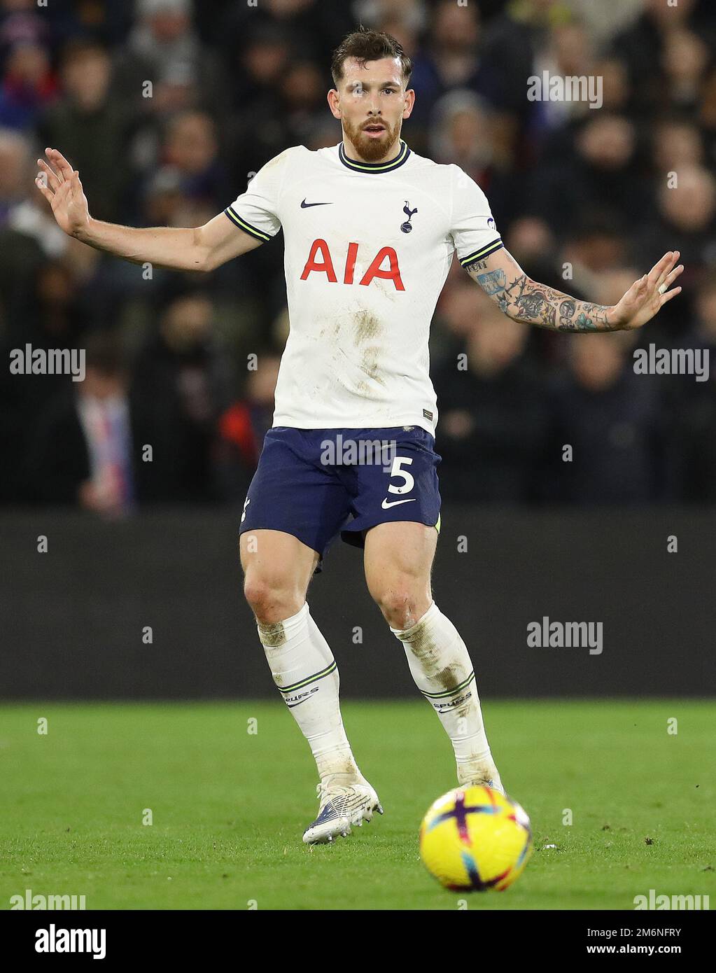London, England, 4th January 2023. Pierre-Emile Højbjerg of Tottenham ...