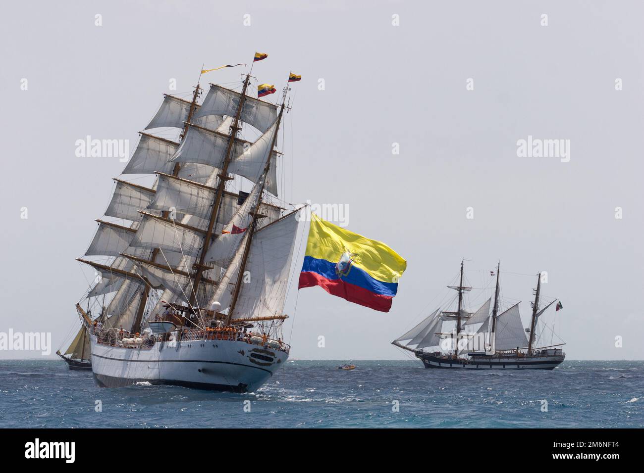 Venezuelan Navy tall ship Guayas, Alicante race start, 2007 Stock Photo ...