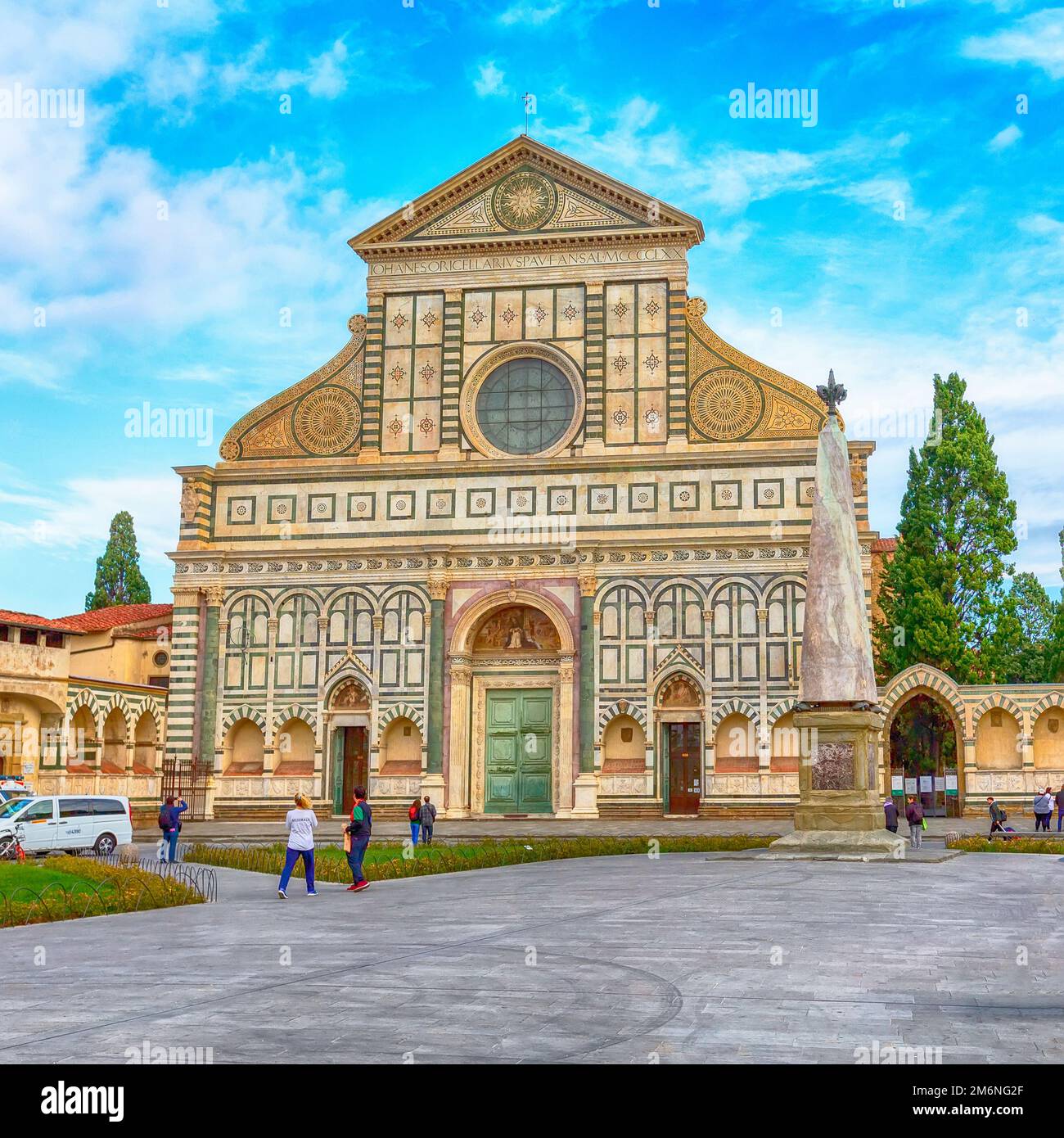 Facade of Santa Maria Novella in Florence, Italy Stock Photo - Alamy