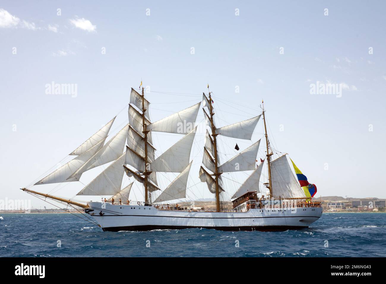 Venezuelan Navy tall ship Guayas, Alicante race start, 2007 Stock Photo ...
