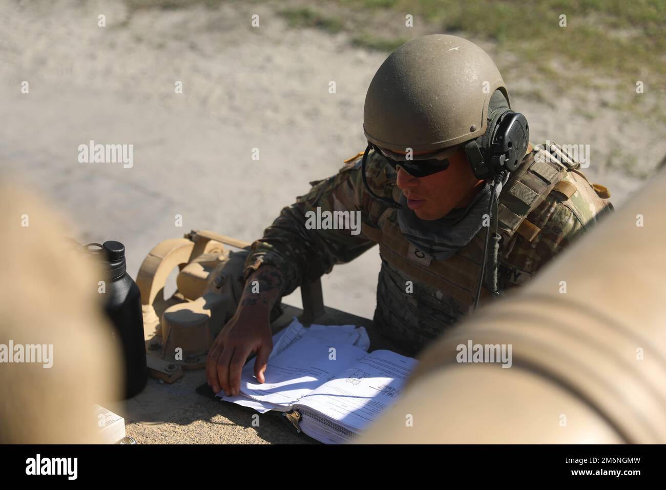 U.S. Army Staff Sgt. Steven Shives, an M1 armor crewman gunner, master ...