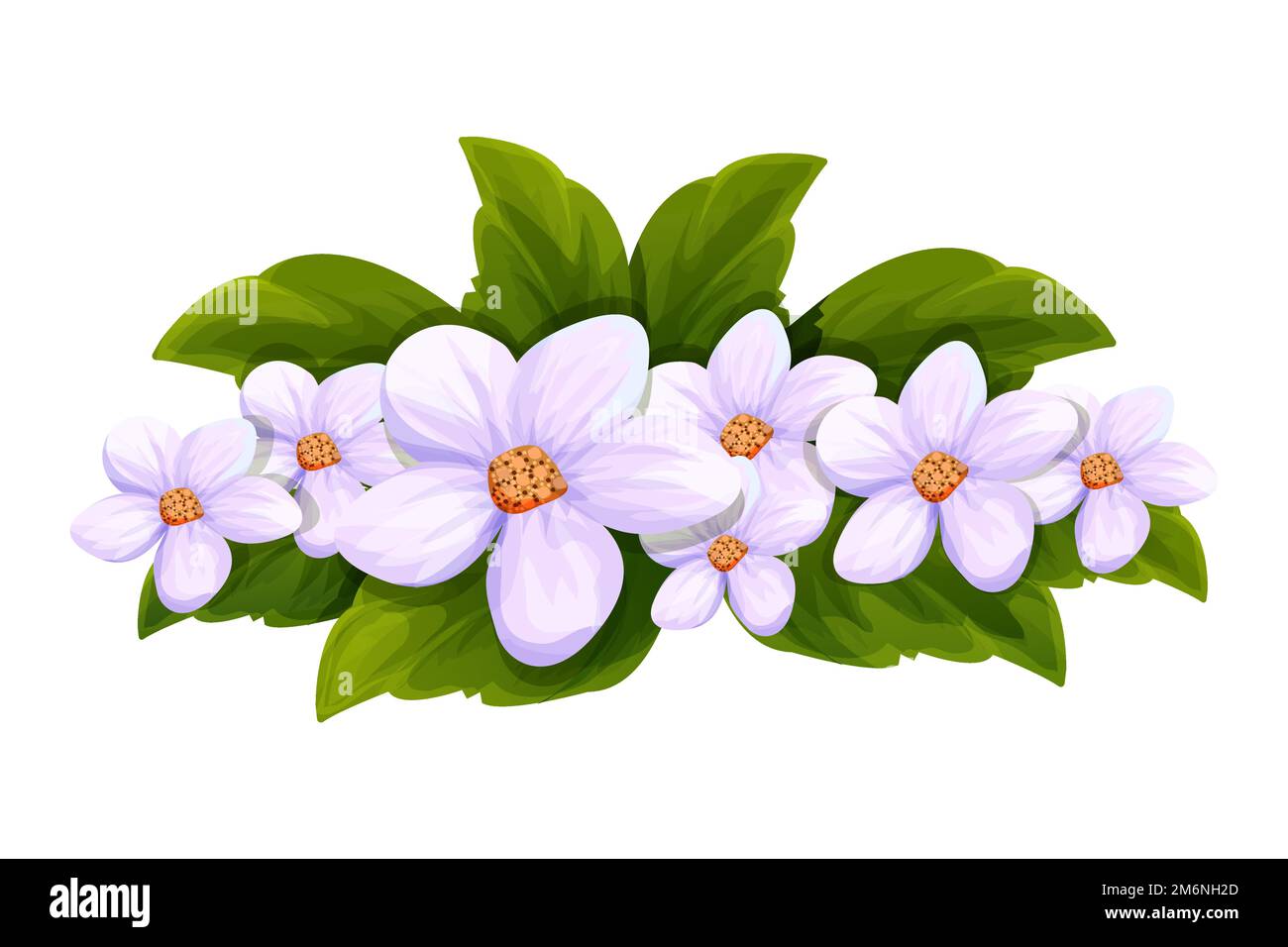 Frame floral corner, elegant decoration in cartoon style, border ...