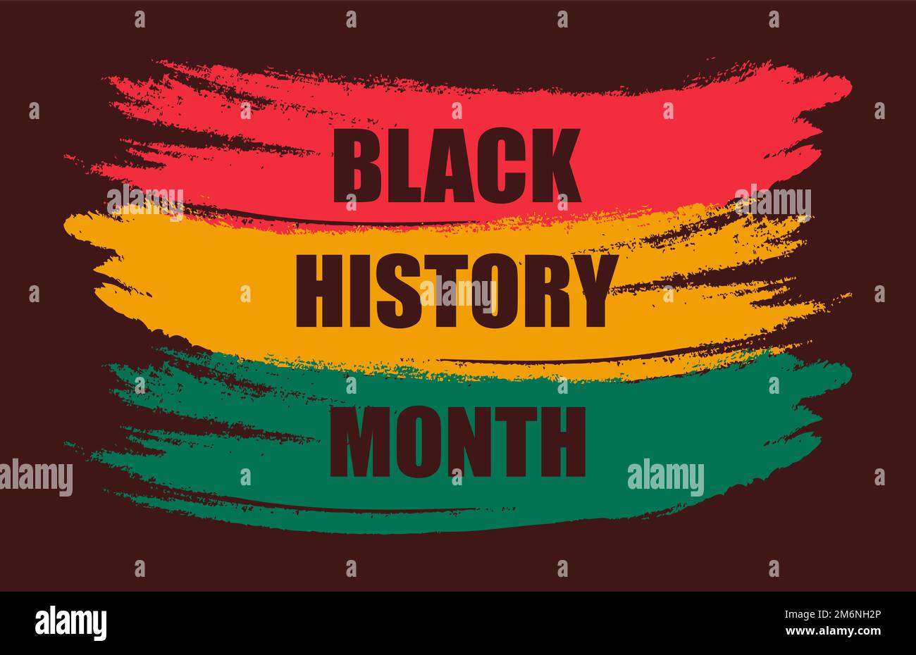 Black History Month. African American History colorful lettering text ...