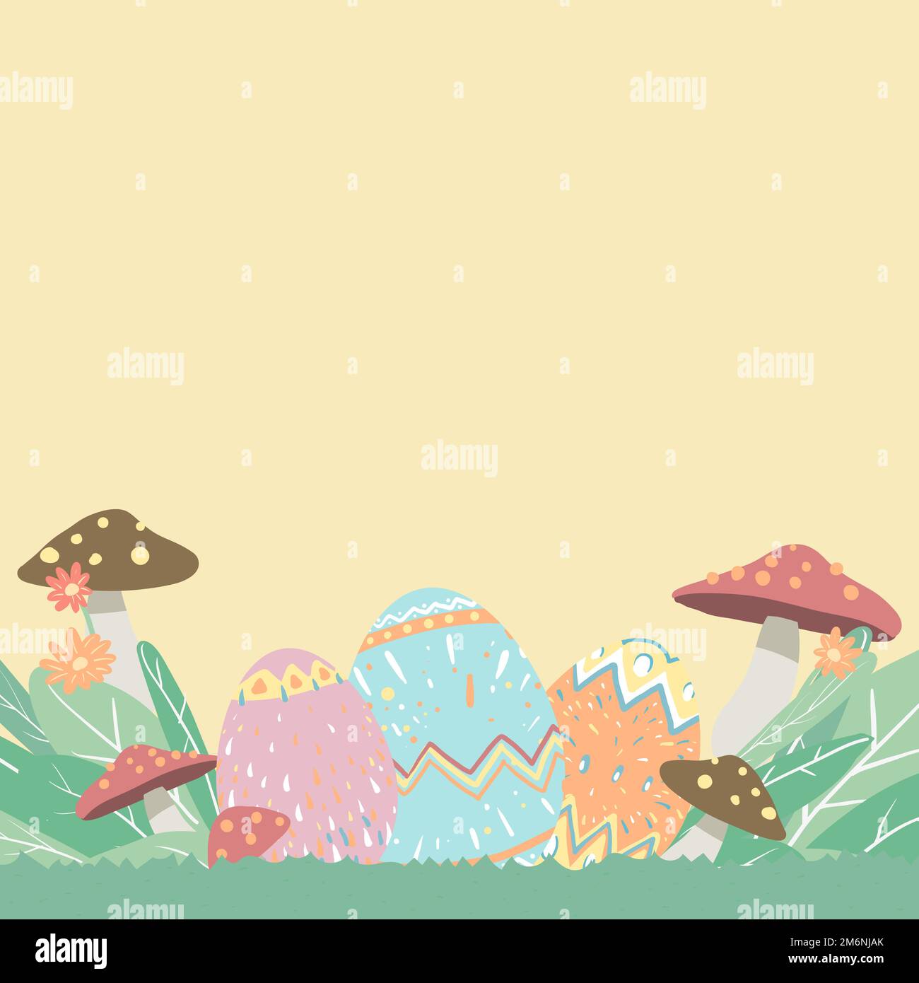 Easter eggs hunt festival background vector Stock Vector Image & Art - Alamy