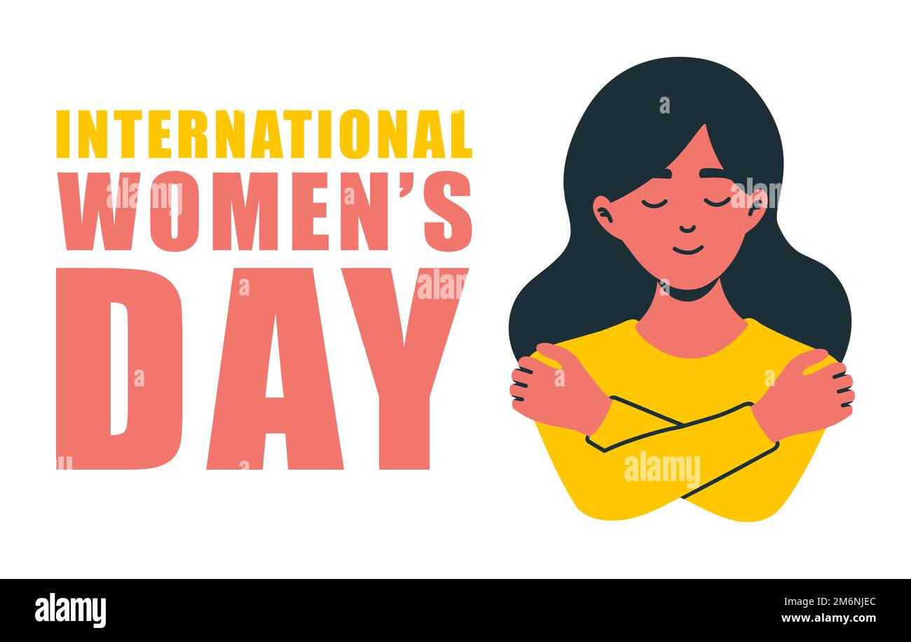 International womens day concept poster. Embrace equity woman ...