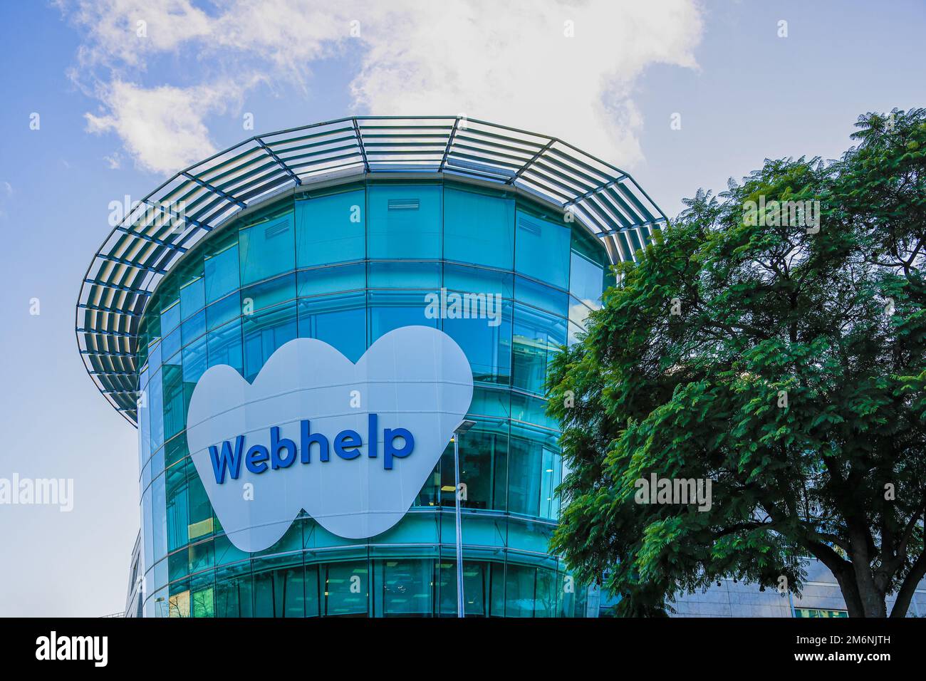 A low angle view of the Webhelp headquarter building in Lisbon, Portugal Stock Photo - Alamy