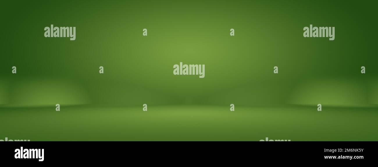 Abstract blur empty Green gradient Studio well use as background ...