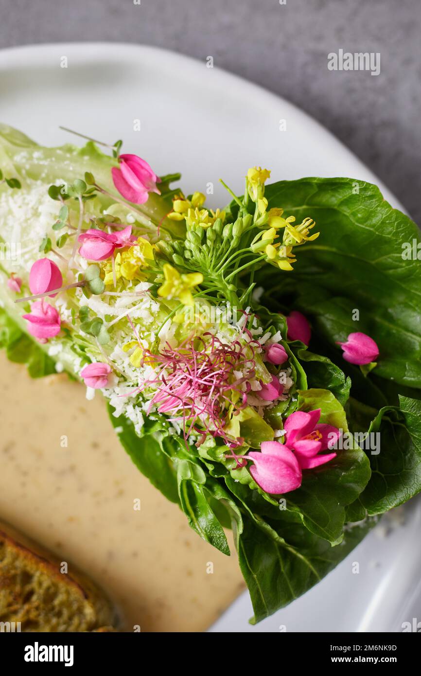 Beautiful and tasty food on a plate, exquisite dish, creative ...