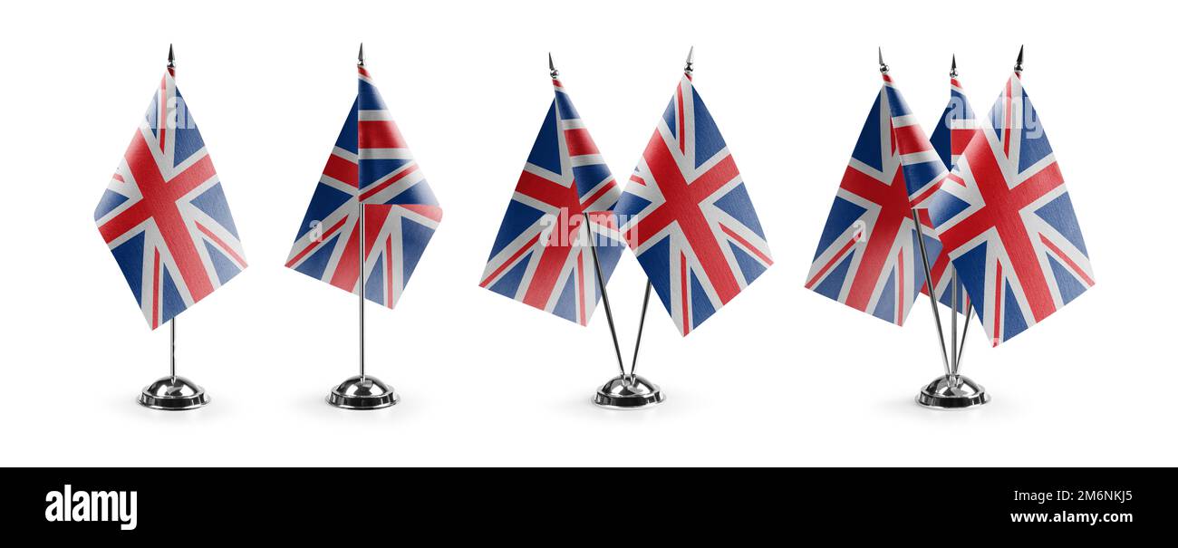 Small national flags of the United Kingdom on a white background Stock ...