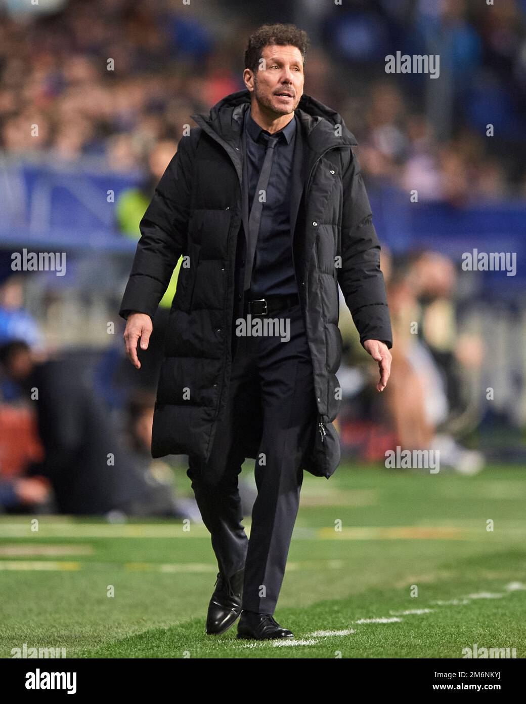 Atletico de Madrid head coach Diego Pablo Simeone during the Copa SM El ...